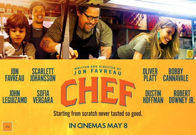 Win 1 of 15 in-season double movie passes to CHEF! - Competition