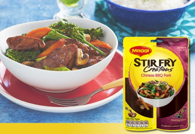 Maggi Stir Fry Creations Chinese BBQ Pork Product Review