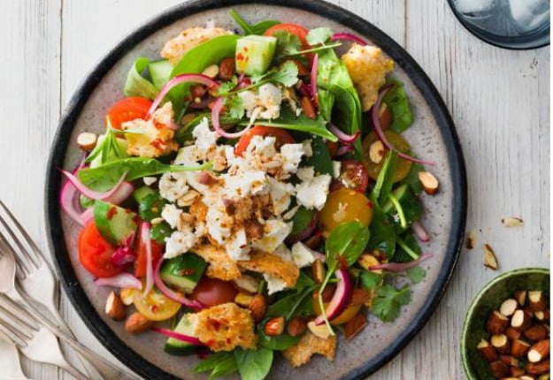 Persian salad with bread - Real Recipes from Mums