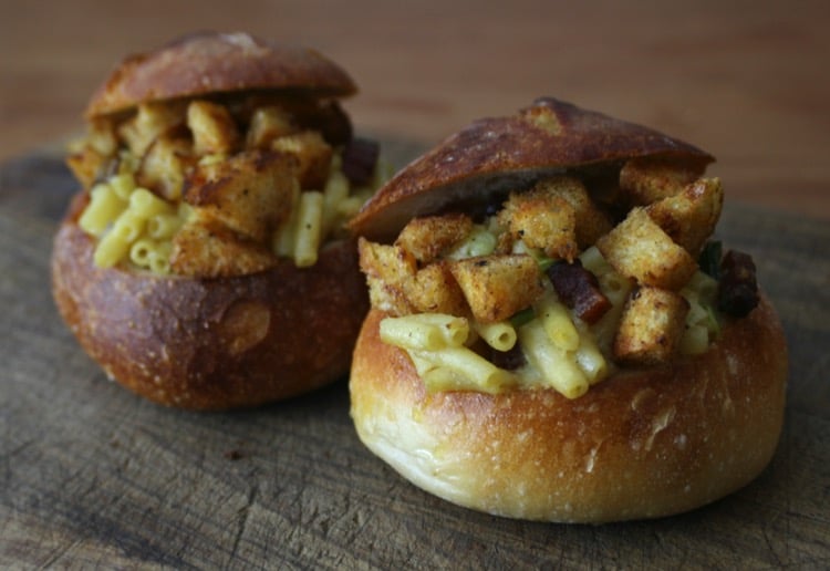 Baked Mac & Cheese in Bread Bowl - Real Recipes from Mums