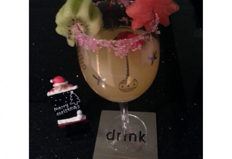 Festive Punch with Frozen fruit stars - Real Recipes from Mums